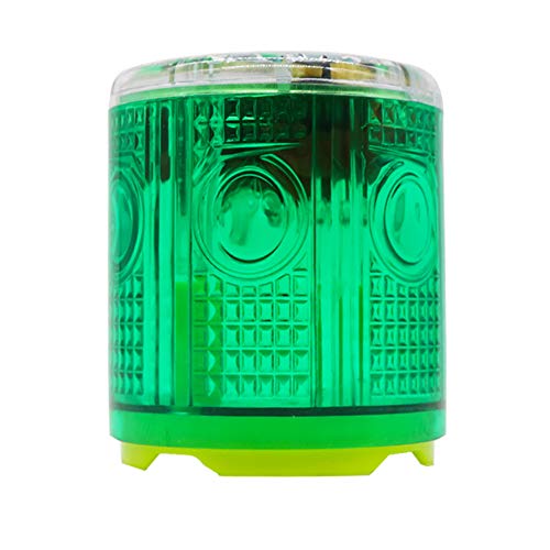 Aolyty Solar Strobe Warning Light Strong Magnetic Base Flashing Super Bright 360 Degree Automatically Turn On Waterproof for Construction Traffic Factory (Green)