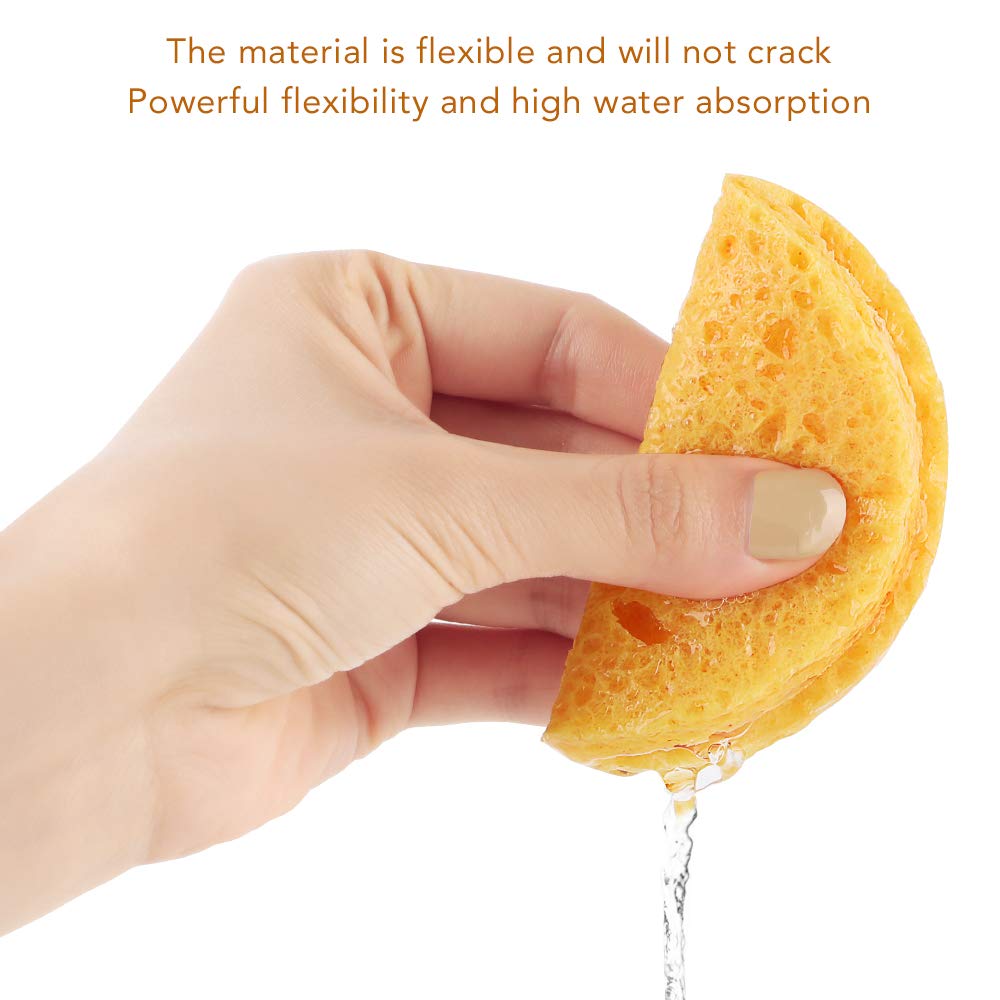 52-Count Facial Sponges Compressed Facial Cleaning Sponges, Face Cleansing Sponge SPA Massage Sponges Cleaning Exfoliating Sponge for Face