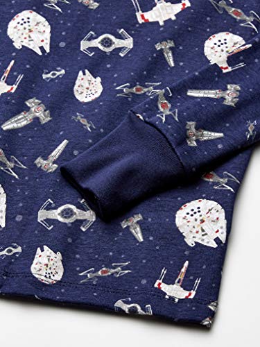 Amazon Essentials Disney | Marvel | Star Wars Boys' Pajama Set (Previously Spotted Zebra), Pack of 2, Star Wars, 8