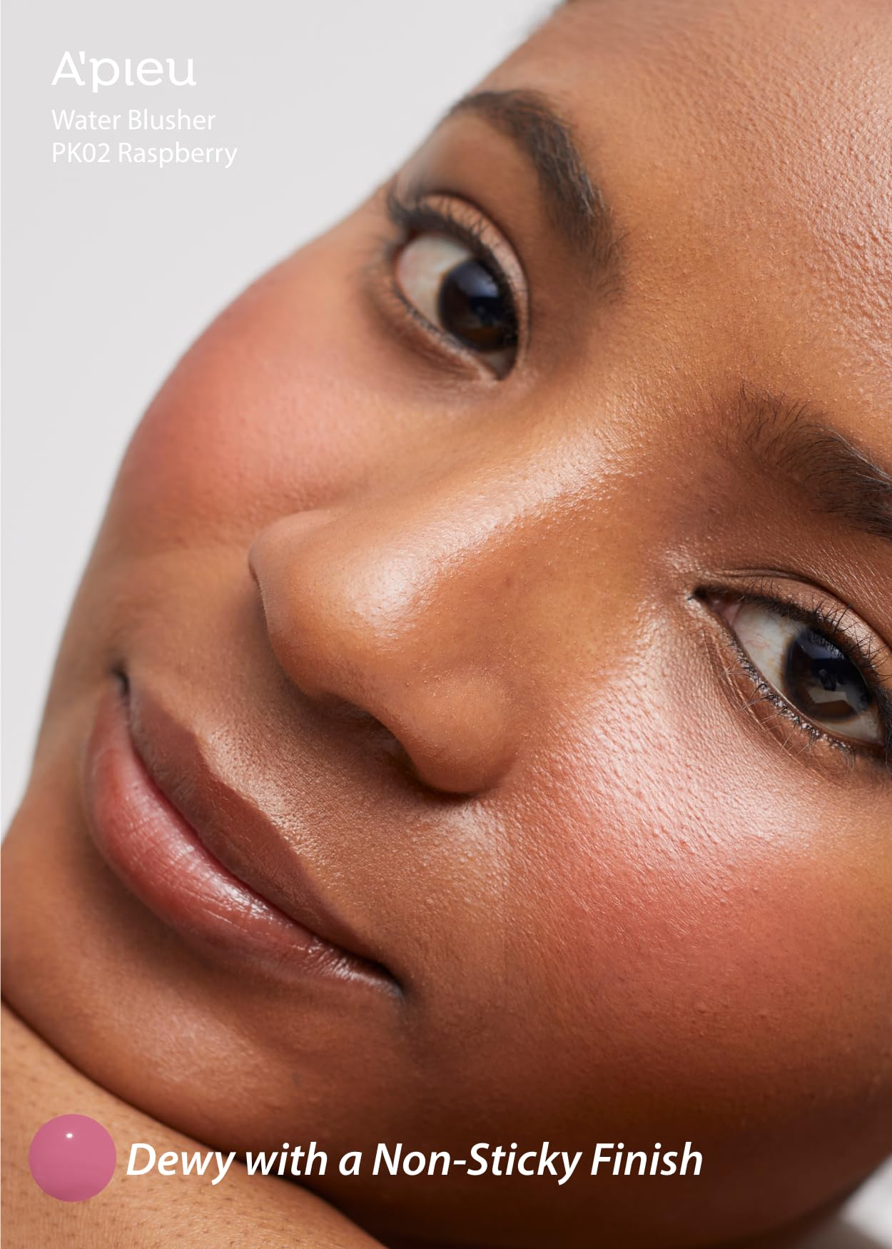A'PIEU JUICY-PANG WATER BLUSHER (PK02 - Raspberry) Korean Liquid Blush For Cheeks K Beauty Makeup