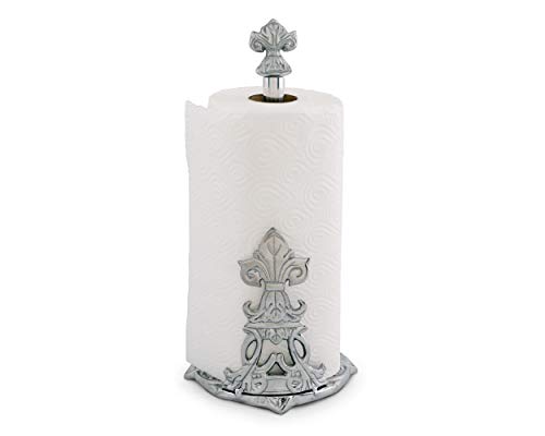 Arthur Court Designs Aluminum Fleur-De-Lis 13" Paper Towel Holder