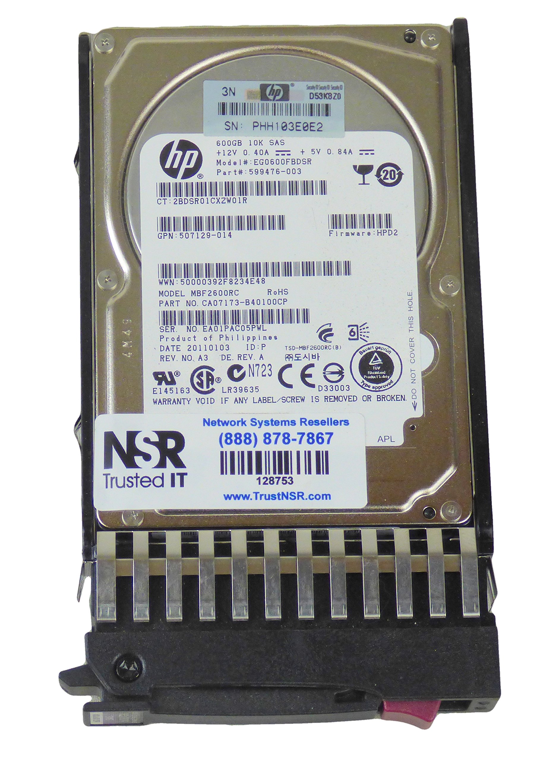 581311-001| HP 600GB 10K RPM SAS 2.5 by HP