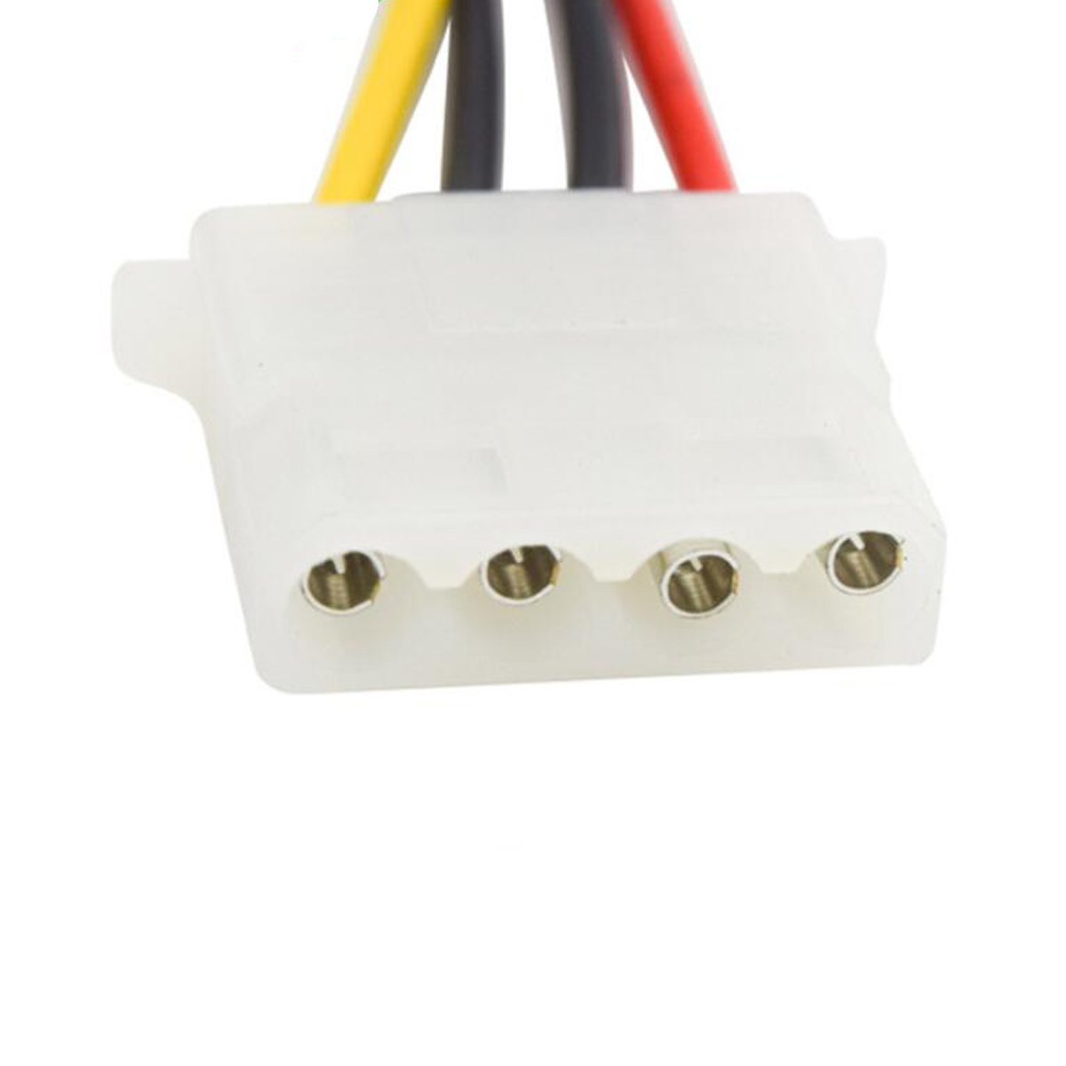 2 Pack Computer Molex 4 Pin Power Supply Extension Cable - Female to Male HDD IDE Computer Fan Internal Power Extension Cable 8 Inch