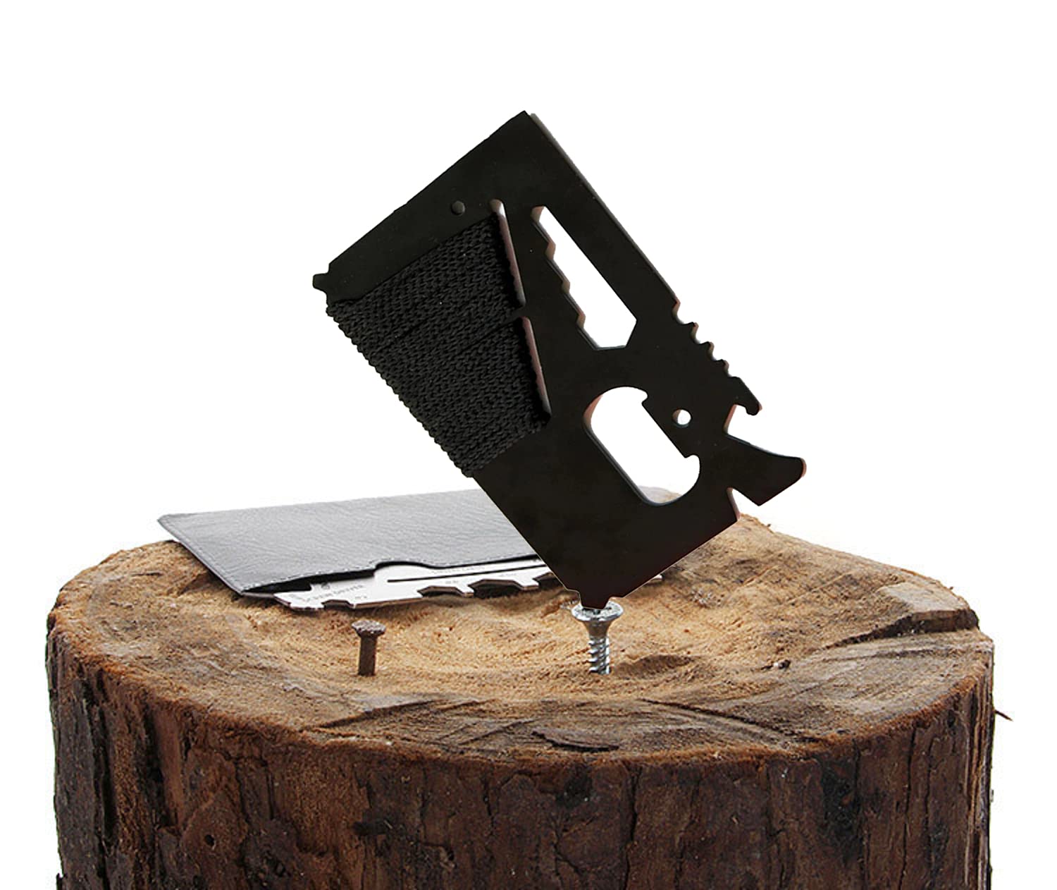 14 in 1 Beer Opener Survival Card Tool,Credit Card Sized Wallet Multitools Gift for Men & Gadgets Tactical Survival Tools (5 pack)