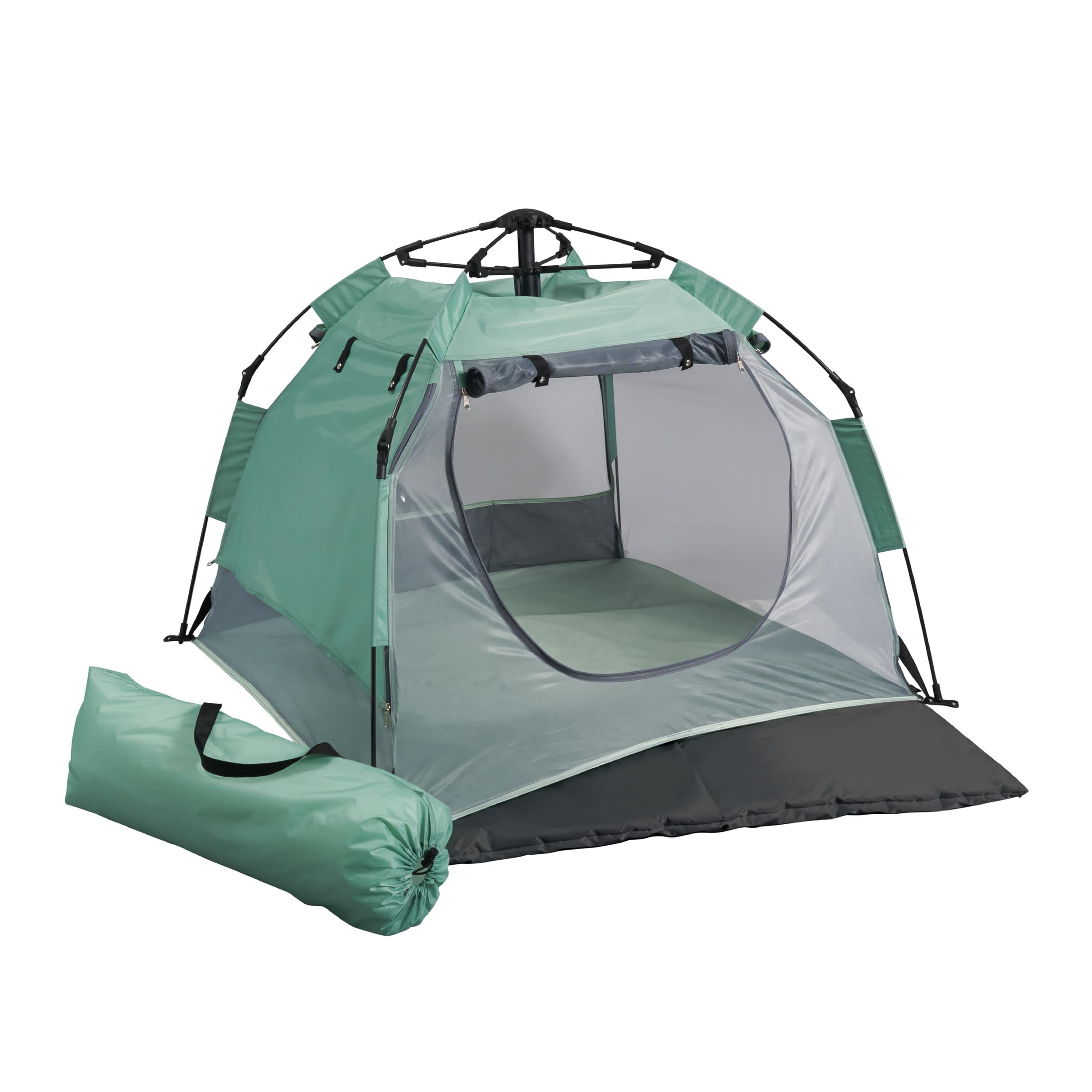 KidCo - Peapod Camp Lightweight Portable Baby Toddler Travel Tent, Play Tent, Ages 6 Months - 6 Years (Seafoam)
