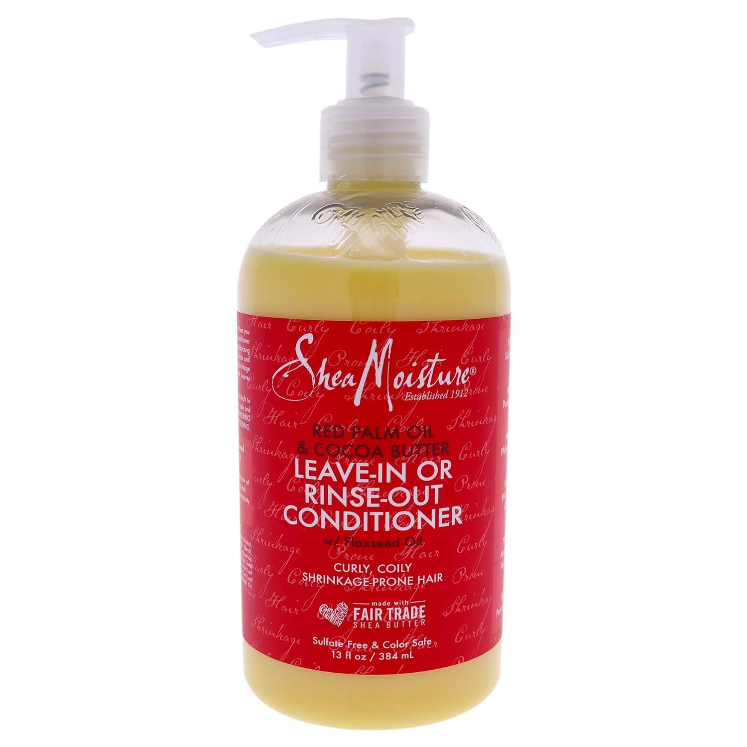Shea Moisture Red Palm Oil and Cocoa Butter Leave-In Or Rinse-Out Conditioner, 13 Ounce