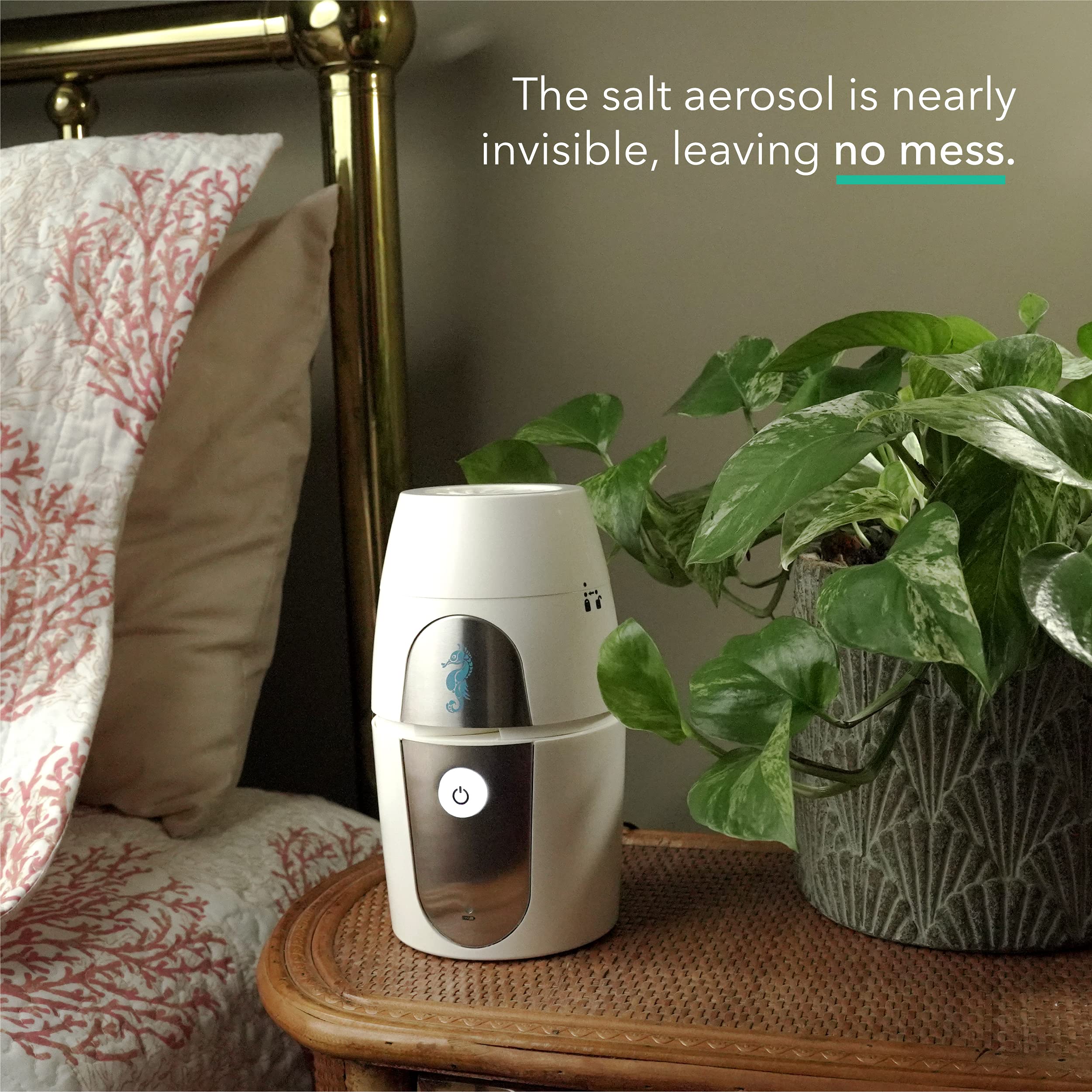 The Infinity Salt Air Machine – Halotherapy Salt Home Machine, Personal Halotherapy Machine, Spa at Home for Allergy Relief, Respiratory Therapy, Asthma Relief, Anxiety Relief, and More
