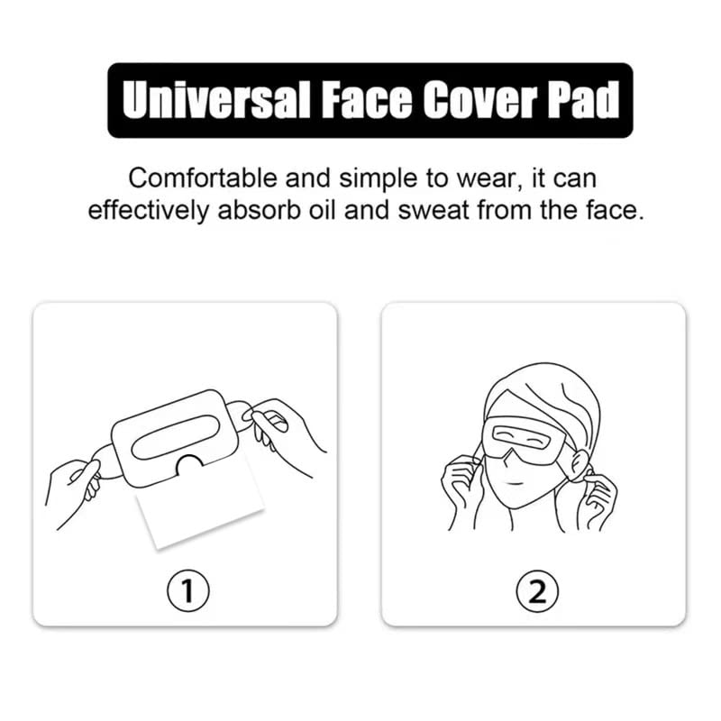 100 Pack VR Disposable Mask Non-Woven Sanitary Eye Mask