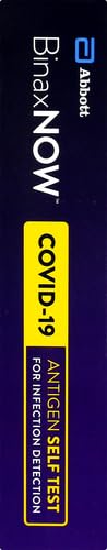 BinaxNOW COVID-19 Antigen Self Test, 1 Pack, 2 Tests Total, COVID Test With 15-Minute Results Without Sending to a Lab, Easy to Use at Home