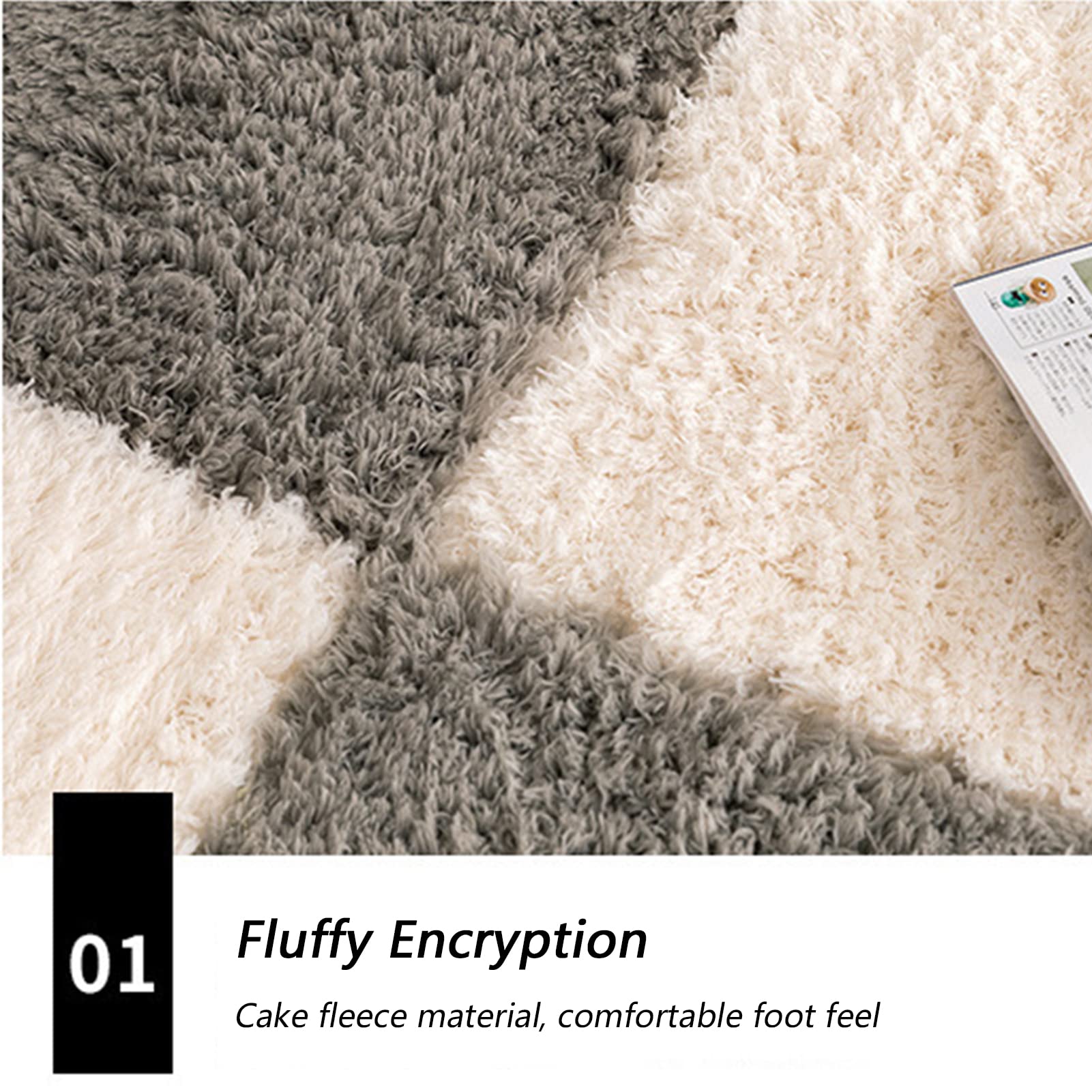 16Pcs Interlocking Foam Carpet,Shaggy Soft Foam Play Mat,Fluffy Area Rugs,Square Plush Puzzle Floor Tiles,Crawling Mats for Living Room Bedroom,12X12inch,Green