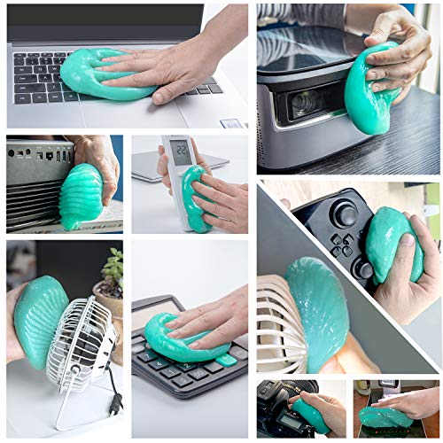 ASFSKY Cleaning Gel for Car Dust Cleaner Car Interior Slime for Detailing Putty for Dust Dirt Crumbs in Corners Inside The Car Clean The Dashboard Console and Vents