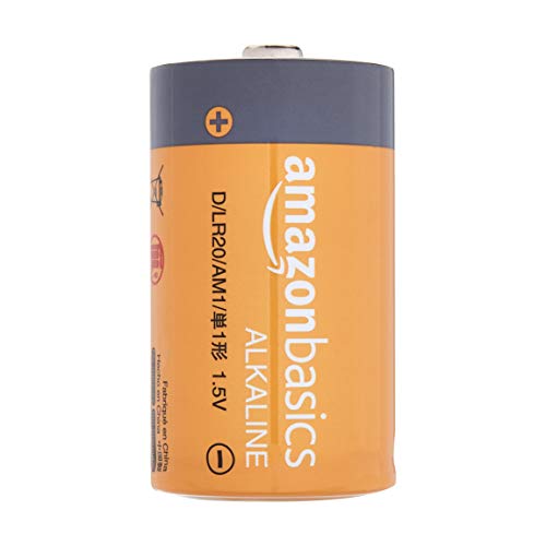 Amazon Basics 48-Pack D Cell Alkaline Everyday Batteries, 1.5 Volt, 3-Year Shelf Life