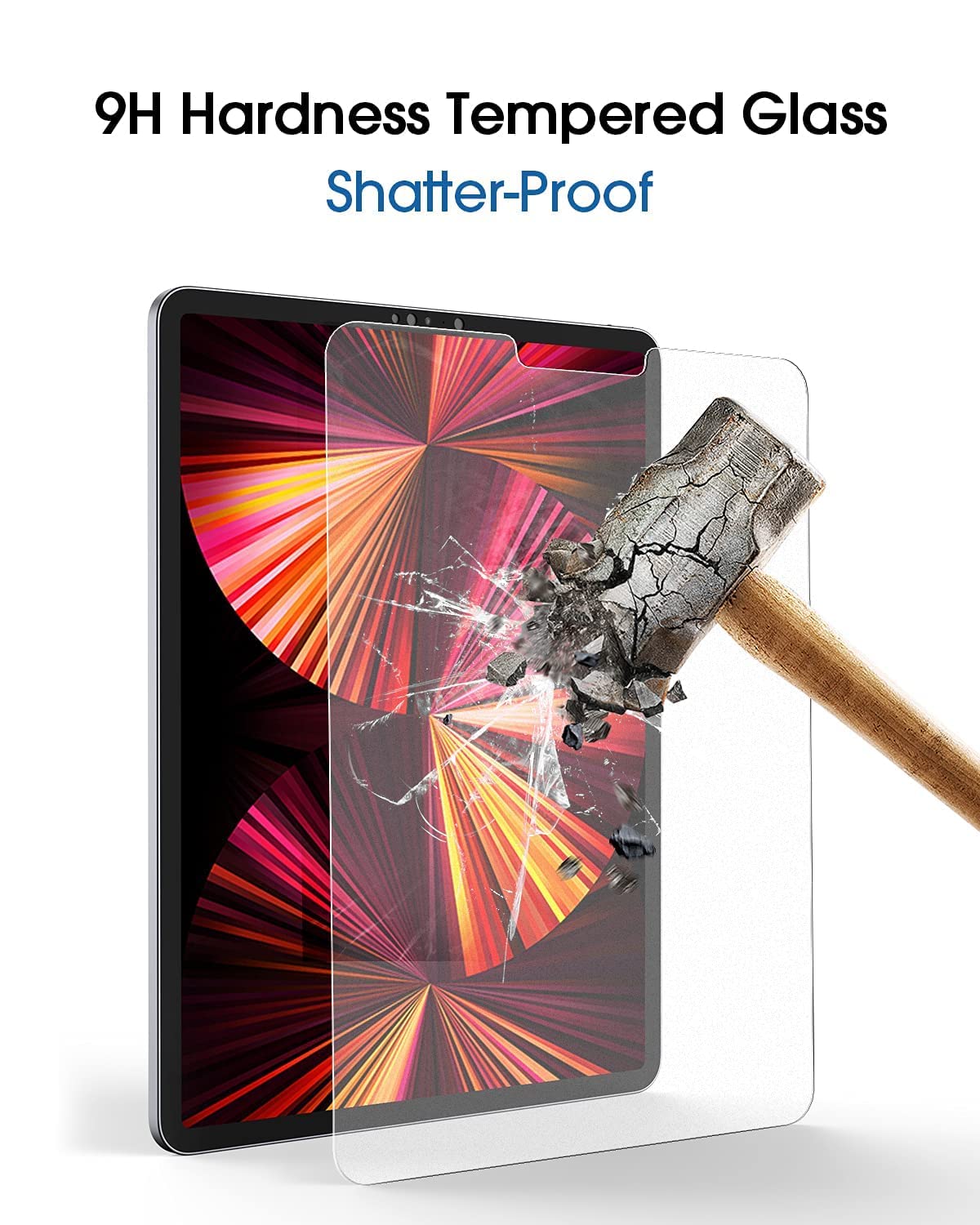 amFilm PAPERed Glass Screen Protector compatible with iPad Pro 11 (2021), iPad Pro 11 (2019), iPad Air 4 (2020), 9H Paper-Matte Finish, Face ID, Apple Pencil 2nd Compatible, Tempered Glass, 1 Pack