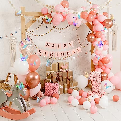 48Pcs 3D Butterfly Wall Stickers Laser Silver Butterfly Decors 4 Styles 3 Sizes Removable Butterfly Decorations Perfect for Birthday Wedding Party Classroom Girls Bedroom Decor