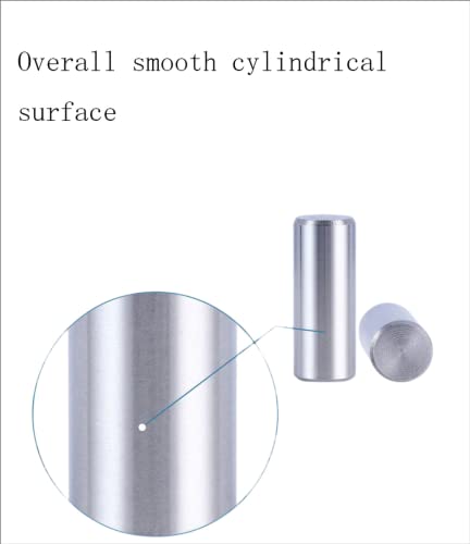 100 Pieces 304 Stainless Steel Cylindrical locating Dowel pin,Diameter 1.9mm; Total Length 5mm.for Metal Devices, Industrial Mold.