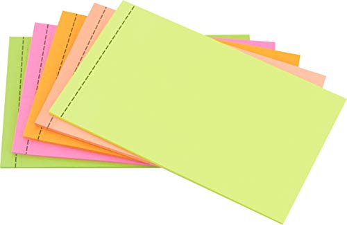 4A Sticky Full Adhesive Notes,5 1/3 x 3 Inches,20 Sheets/Color,5 Colors/Pack,Self-Stick Notes,100 Sheets Total,4A 305 Full Glue