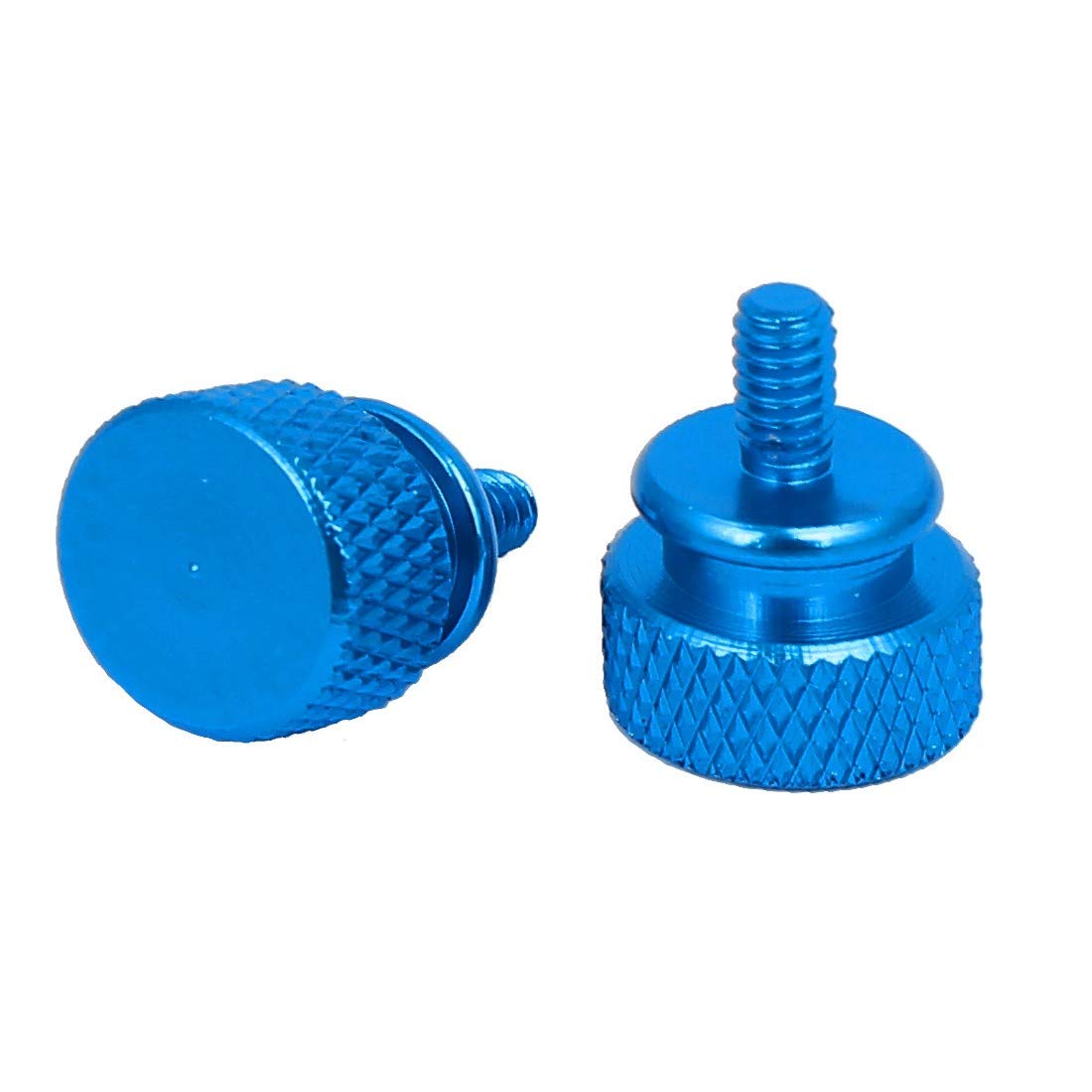 New Lon0167 Computer PC Featured Case Fully Threaded reliable efficacy Knurled Thumb Screws Sky Blue 6#-32 4pcs(id:5c9 93 71 445)