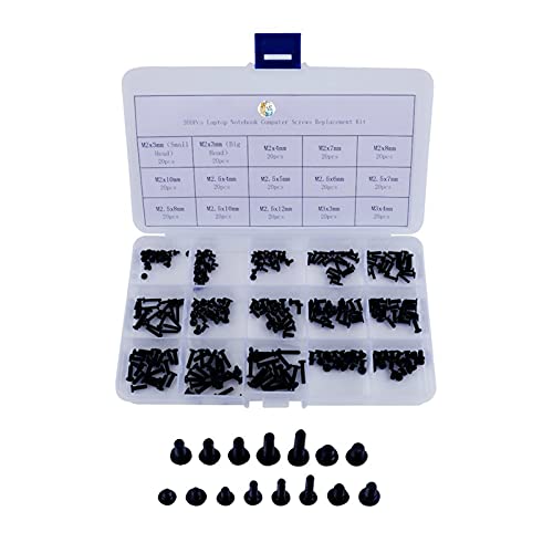 GJHL Screw 300pcs M2,M2.5,M3 Laptop Computer Screws Replacement Kit for Screw Durable (Color : Screw Package)
