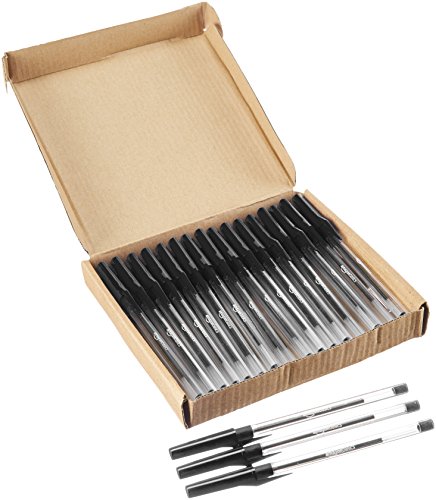 Amazon Basics Basic Ballpoint Pen - Black, 36-Pack