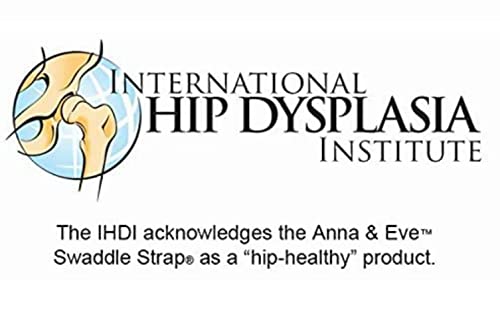 Anna & Eve - Baby Swaddle Strap, Adjustable Arms Only Wrap for Safe Sleeping - Large Size Fits Chest 16 to 20.5, Grey