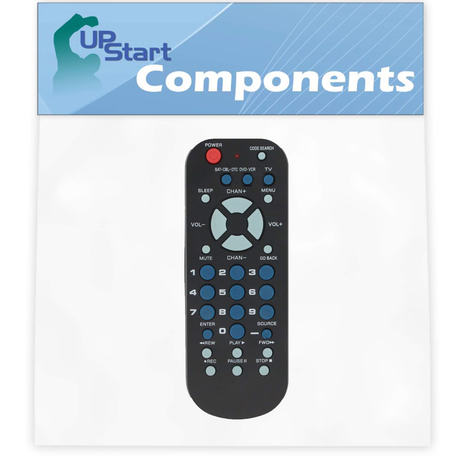 2 Pack Replacement for RCA 3-Device Universal Remote Control Palm Sized - Compatible with Digital Stream Digital TV Converter Box - Remote Code 2303