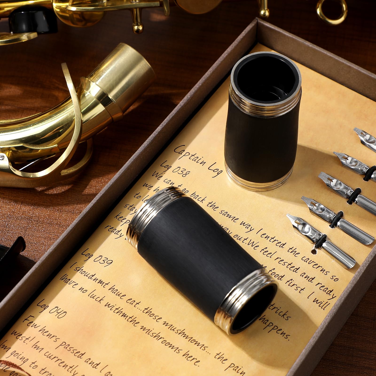 2pcs Clarinet Barrel Clarinet Tube Tuning Tube Adjustable B Flat Clarinet Barrel Treble Pitch 58MM Barrel for Clarinet