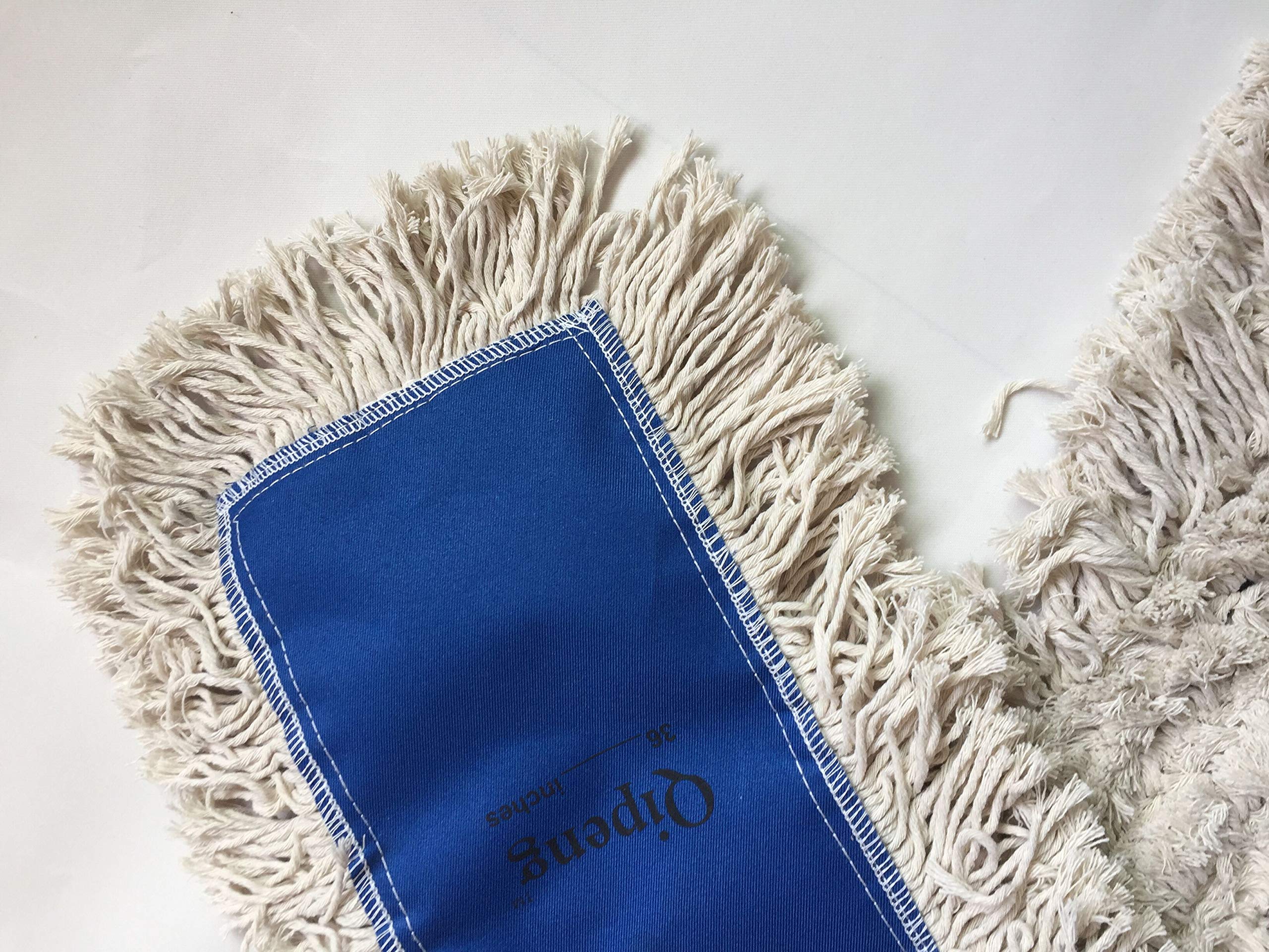 36" Industrial Strength Washable Cotton Microfiber Dust Flat Mop Head Refills Pack of 2 for Hardwood Tile Hardwood & Stone Floors