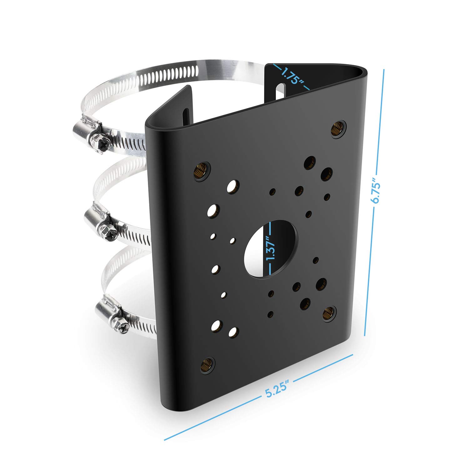 Amcrest AMCPFA150-B Pole Mount Bracket, Compatible w/AMCPFA134, AMCPFA136, AMCPFA13A, AMCPFA120, IP2M-850E, IP2M-853EW, IP2M-858W & IP4M-1053EW.