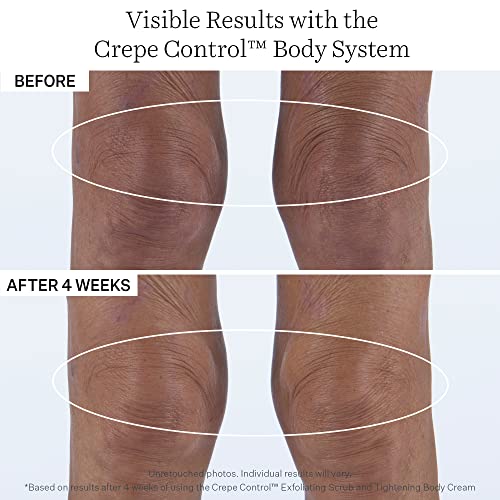StriVectin Tighten & Lift Crepe Control Exfoliating Body Scrub, Targets Crepiness and Rough, Dull Skin, 5 Fl Oz, white