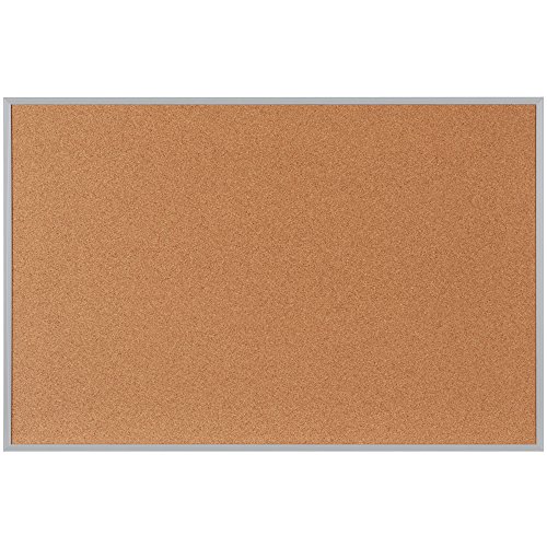 Cork Board with Aluminum Frame, 4' x 3', Brown, 1/Each