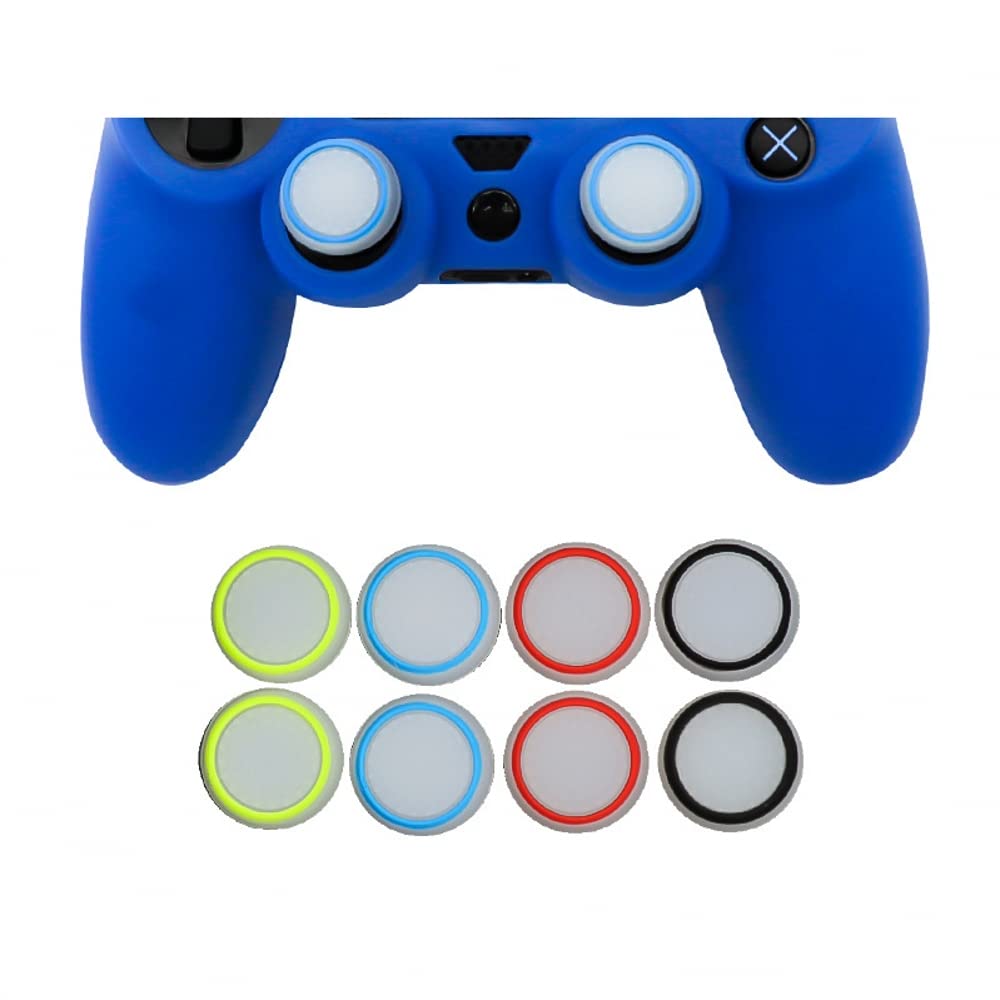 16PCS Non-Slip Silicone Analog Joystick Controller Thumb Stick Grip Joystick Cover Caps Cases Skin Analog for PS3 PS4 Xbox ONE Games Joysticks Accessories Replacement Parts