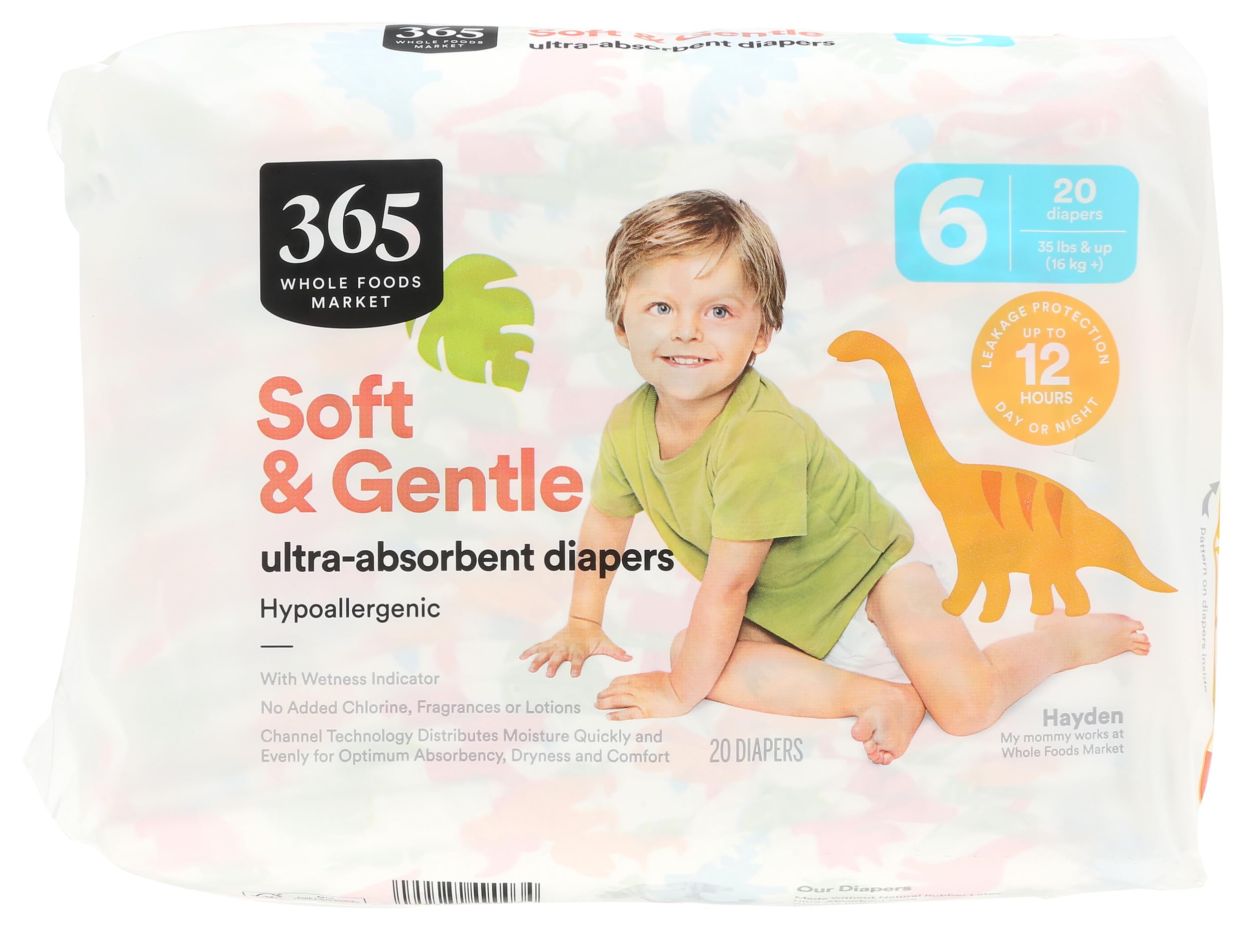 365 by Whole Foods Market, Size 6 Diapers, 20 Count