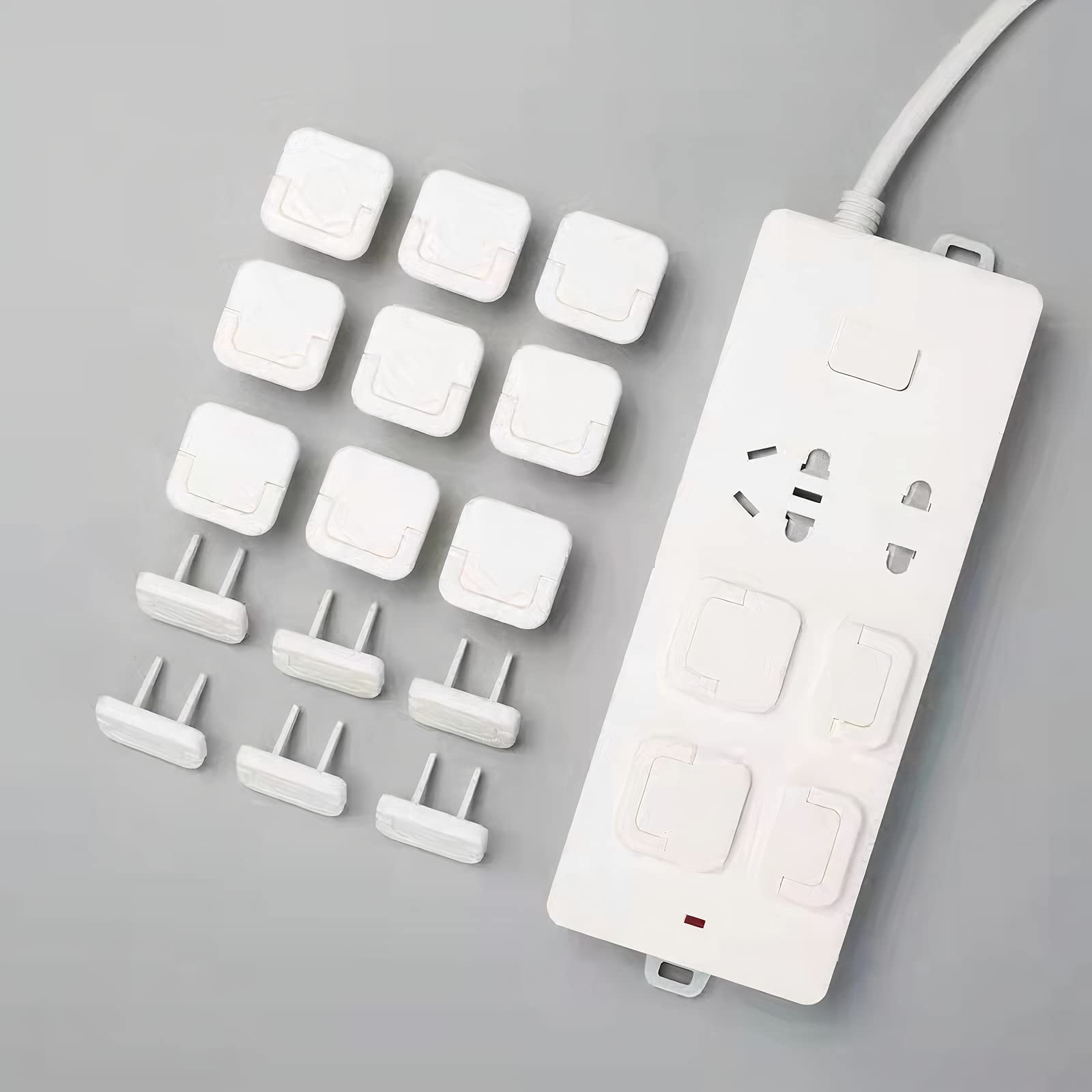 Outlet Covers (40 Pack), with Hidden Pull Handle, Baby Proofing Plug Covers, 3-Prong Child Safety Socket Covers, Electrical Outlet Protectors, Kid Proof Outlet Cap (3 Prongs, 40 Pcs)