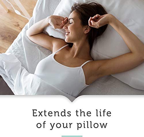 Aller-Ease Small Travel Pillow Protector, 14" x 20", Grey