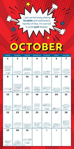 2023 Dad Jokes Wall Calendar: 365 Days of Punbelievable Jokes (A Monthly Calendar & White Elephant Gag Gift for Him or Her)