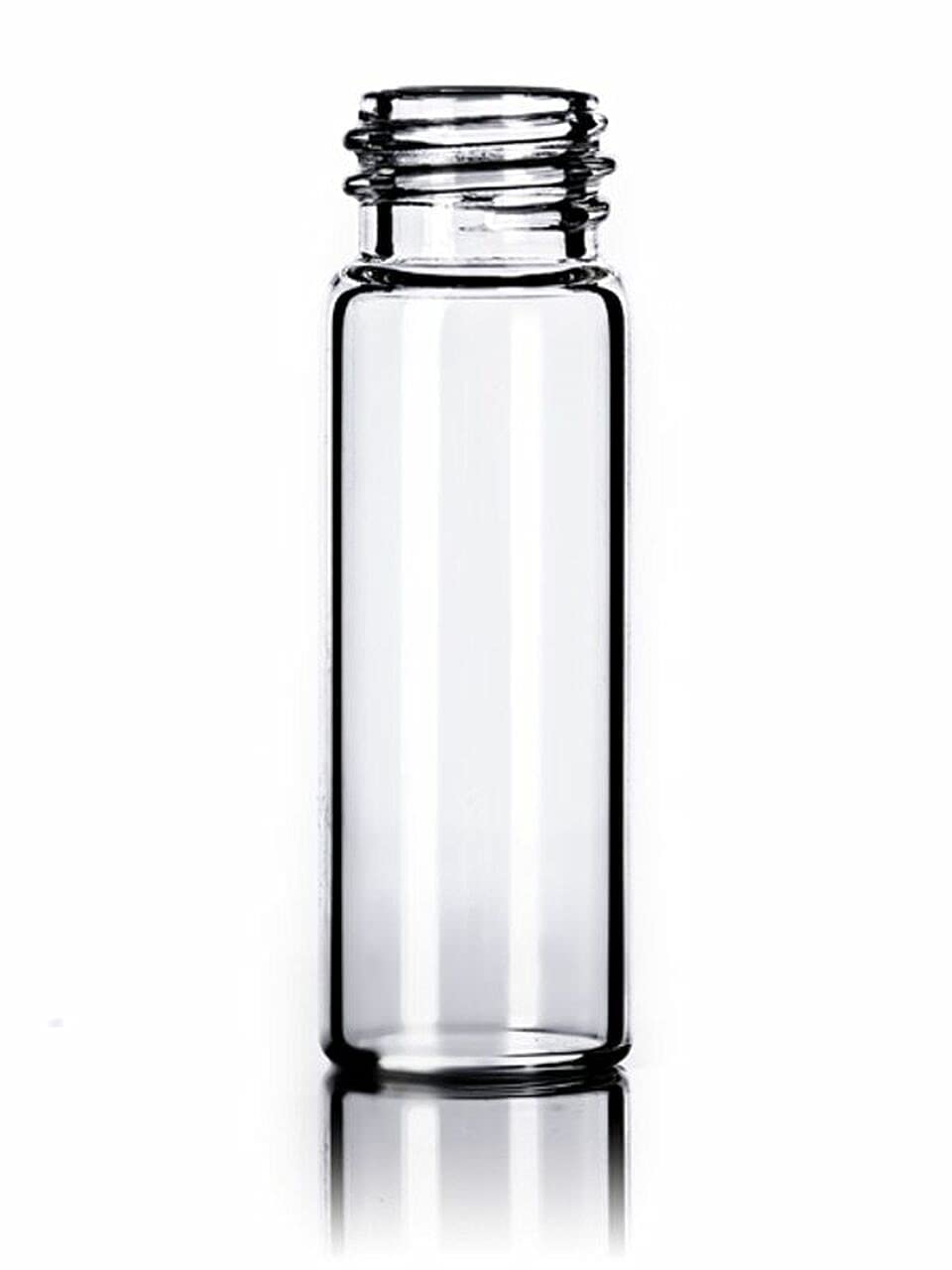 Ananda Corporation 144 PCS, 15mm X 45mm [1 Dram, 4ml] Clear Glass Vials with Plastic Cone Liner Cap
