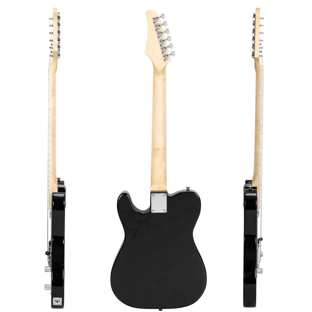 39 Inch Electric Guitar,Maple Fingerboard Electric Guitar SS Pickup Case & Accessories Pack Beginner Starter Package Beginner Kit for Starter (Blue)