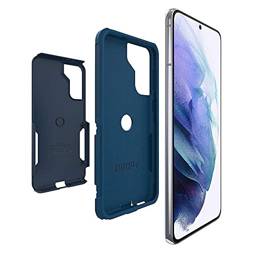 OtterBox Galaxy S21+ 5G (ONLY - DOES NOT FIT non-Plus size or Ultra) Commuter Series Case - BESPOKE WAY (BLAZER BLUE/STORMY SEAS BLUE), slim & tough, pocket-friendly, with port protection