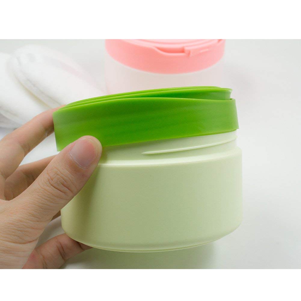 Baby Powder Puff Box Body After-Bath Powder Case Cosmetic Talcum Powder Container Dispenser wtih Powder Puff and Sifter(Green)