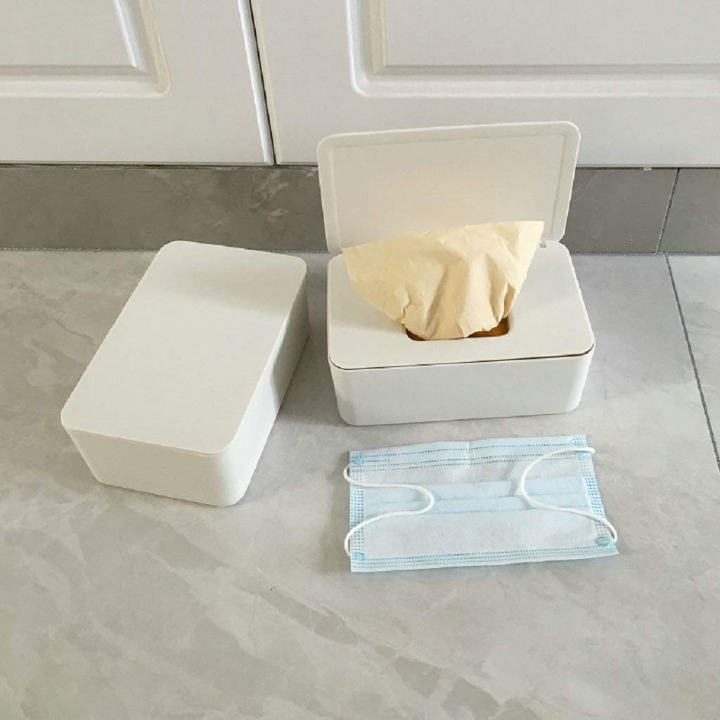 Baby Wipes Container Baby Wipe Holder Keeps Wipes Fresh Tissue Storage Box Diaper Wipes Dispenser with Lid