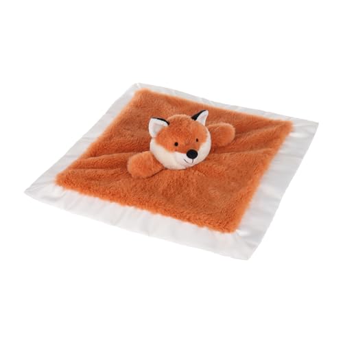 Apricot Lamb Stuffed Animals Yellow Fox Soft Security Blanket Infant Nursery Character Blanket Luxury Snuggler Plush Baby Lovey(Yellow Fox, 14 Inches)