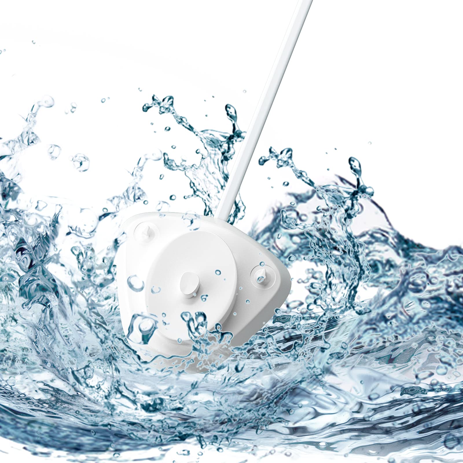 SoulBay Toothbrush Charger Model 3757 Replacement for Braun Oral B Electric Toothbrushes Series Pro D OC IPX7 Waterproof Charger Base Inductive Power Cord with 2 Brush Head Holders, White