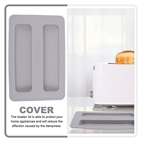2 Slice Toaster Lid Toaster Cover 2 Slice, Bread Toaster Silicone Dust Cover Toaster Lid for Kitchen Coffee Shop Restaurant Toaster Appliance, Top Cover for Bread Machine