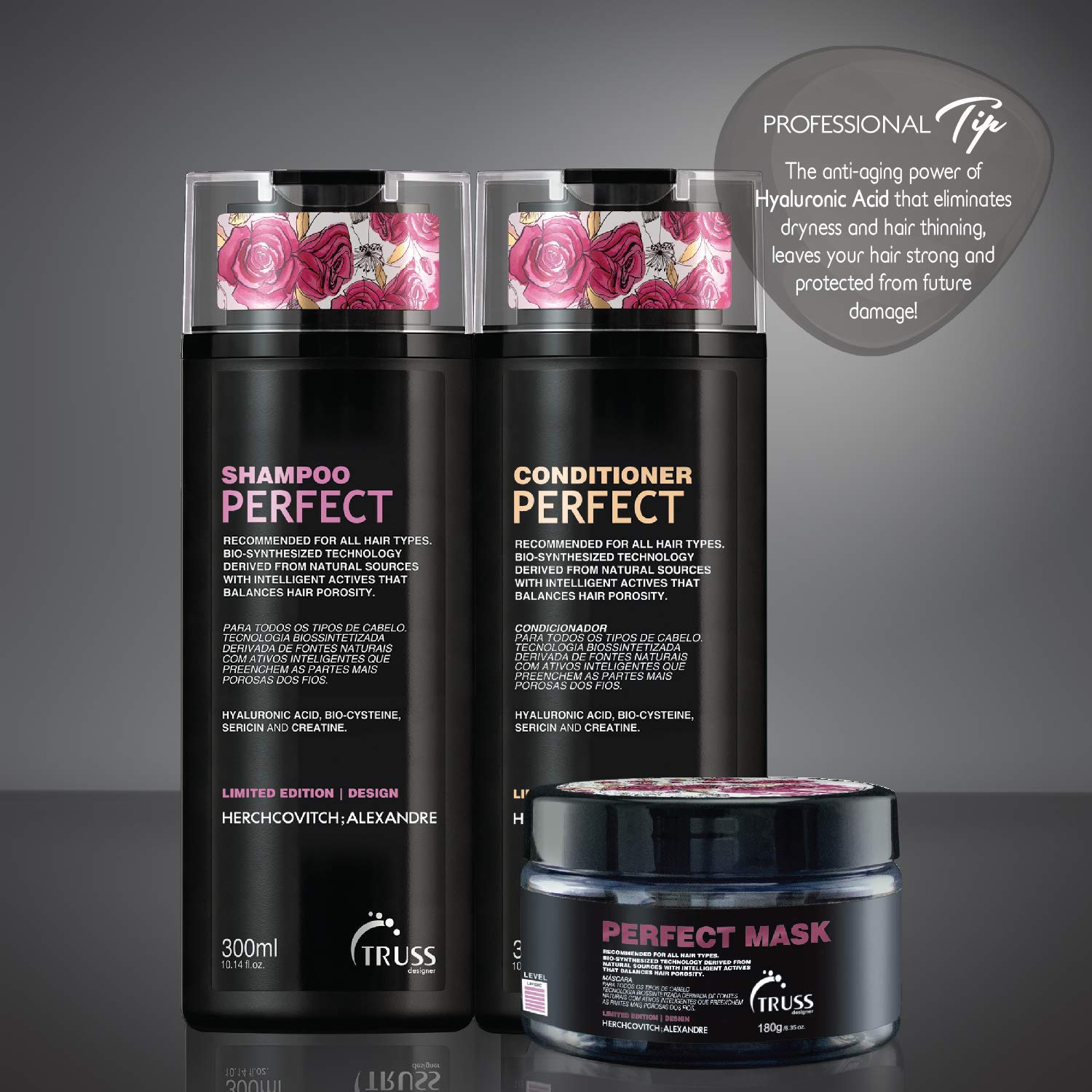 Truss Perfect Shampoo and Conditioner Set Bundle with Hair Mask and Ultra Concentrated Booster