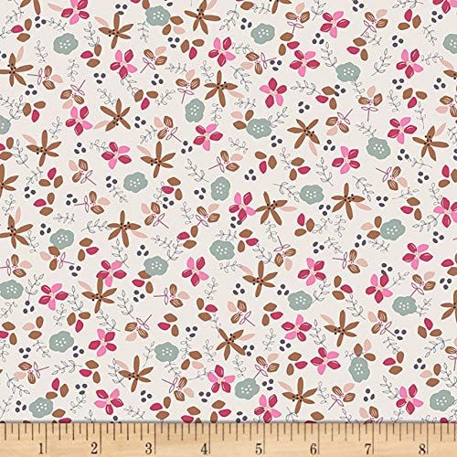 Art Gallery Fabrics Art Gallery Dollhouse Jolie Fresh Fabric, White
