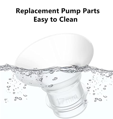 2PCS Flange Insert 21mm Compatible with Medela/Spectra/Willow/TSRETE/Momcozy S9/S12/S9Pro/S12Pro Breastpump 24mm Shields, Reduce 24mm Nipple Tunnel Down to Correct Size, Pump Parts Replace (21mm)