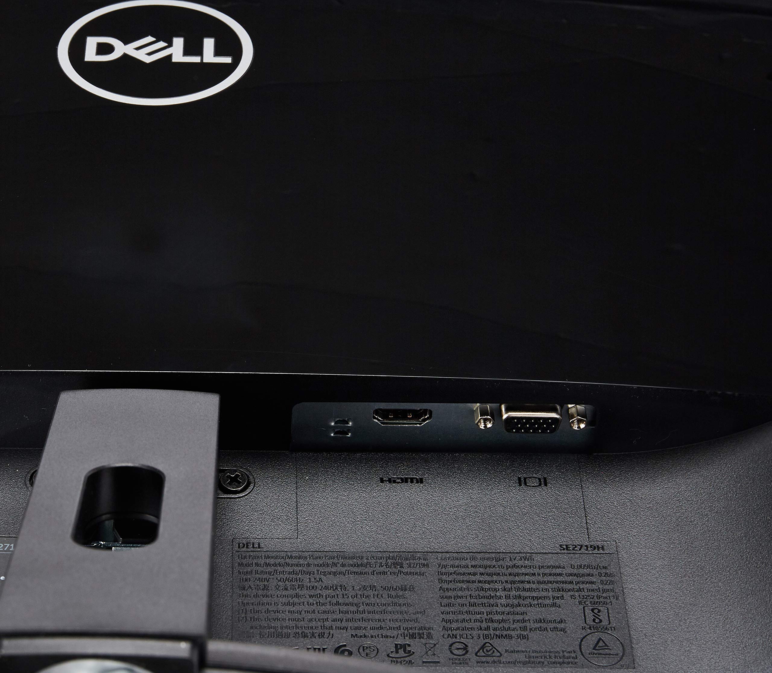 Dell SE2719HR IPS LED FHD FreeSync Monitor - Piano Black