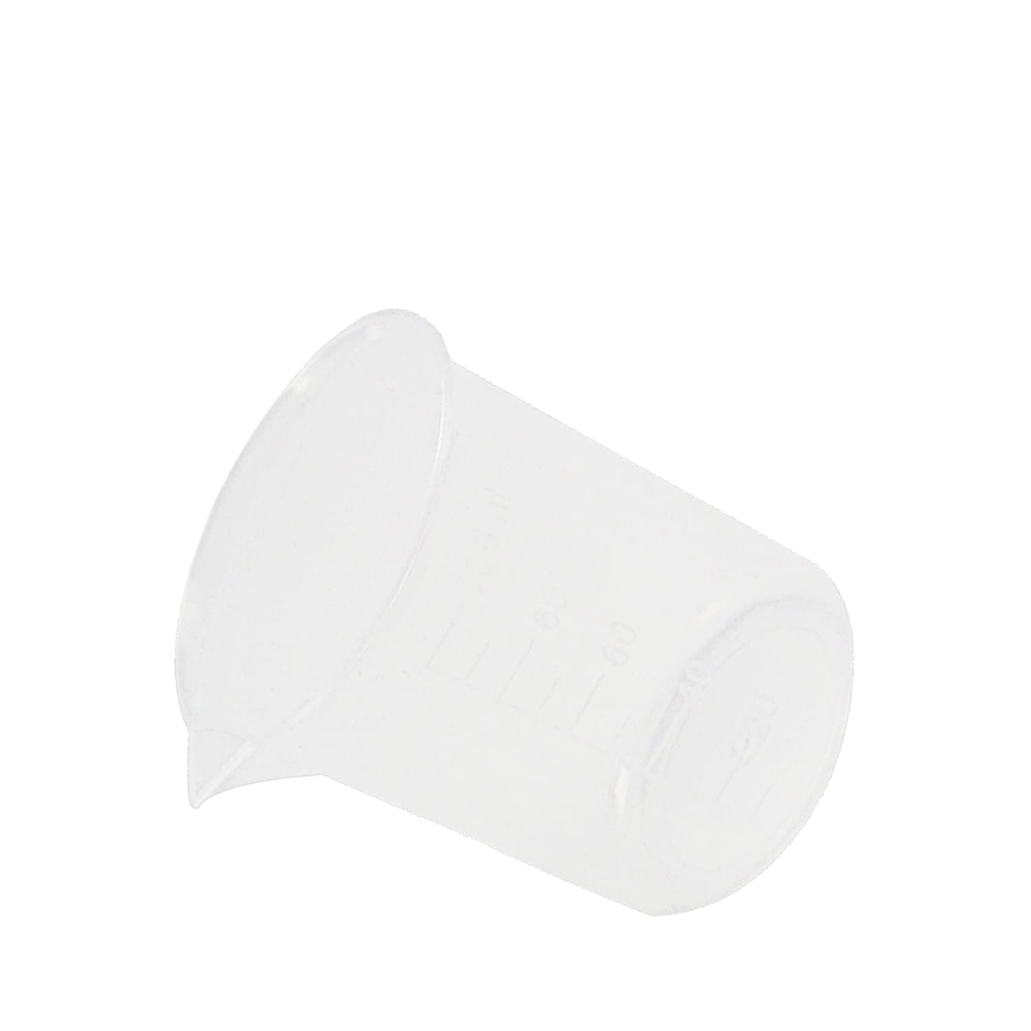 Bettomshin 10Pcs 100ml PP Plastic Measuring Low Form Beaker, Graduated Beakers Multipurpose Mixing Cups Transparent for Lab Kitchen Liquids