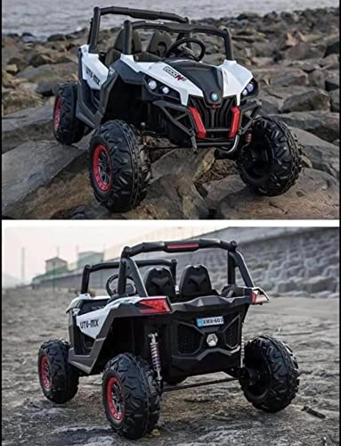 4X4 2022 Upgraded Kids Electric Ride on car RC Remote Power Wheel 24v XL Buggy Style Kids Ride on car RZR 2 Adjustable seats 24VOLT Rubber Tires Holds 160 lb mp3 Bluetooth 9 mph