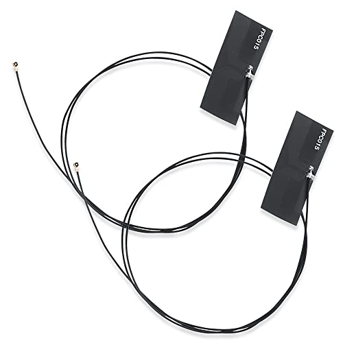60cm/2ft 2pcs MHF4 IPEX WLAN Network Adapter PC Antenna for NGFF Intel 7260 8260 8265 9265 9260 9560 AX210 AX200NGW AX Killer M.2 IPEX4 Module Card